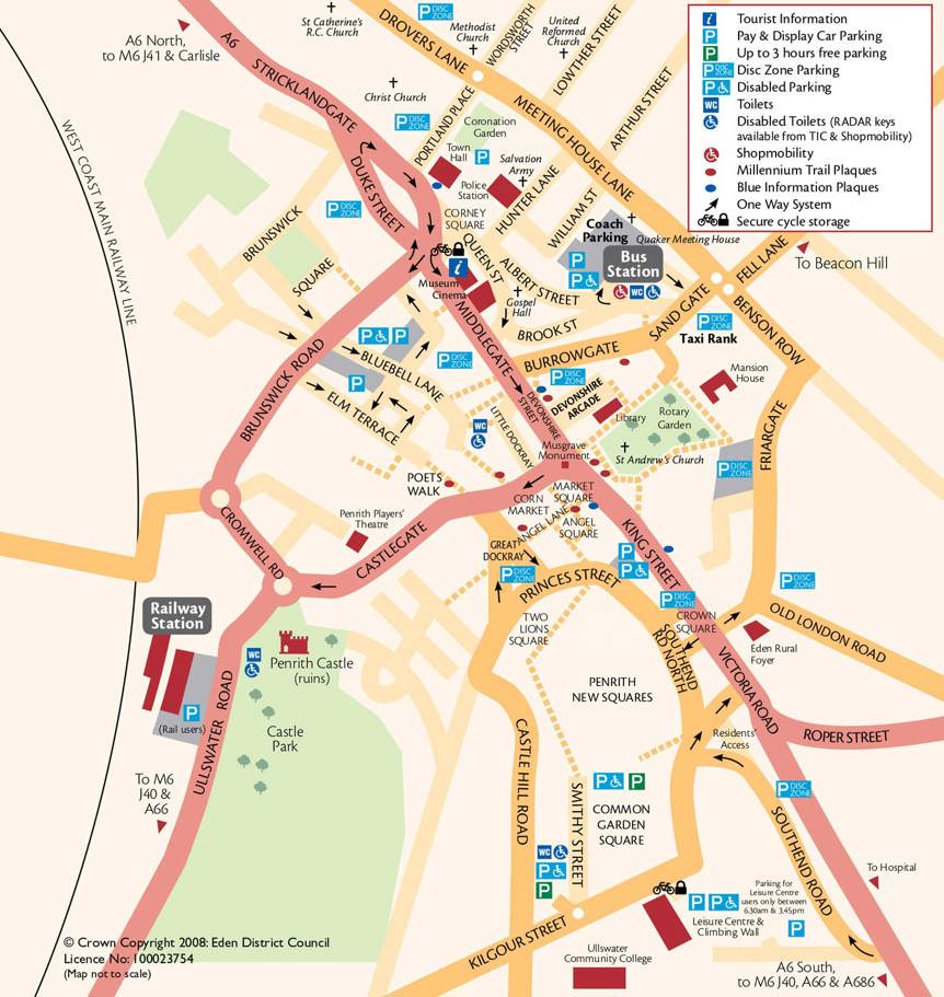 Town Map of Penrith